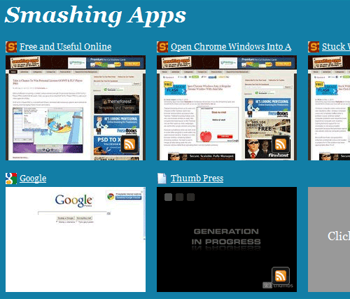 Save Your Bookmarks As Browser Homepage Thumbnails & Access Anywhere ...