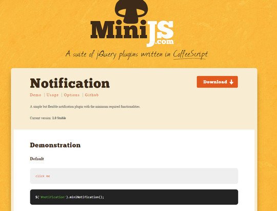 8 jQuery Notification Plugins For Good User Experience