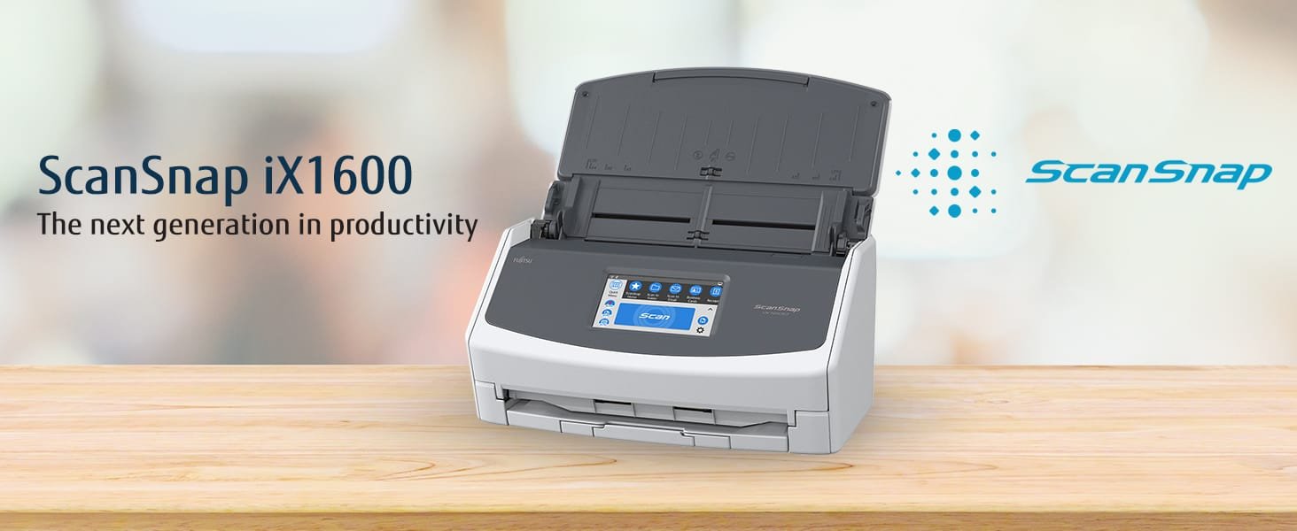 ScanSnap iX1600 Multipurpose Scanner High-Speed Cloud Enabled Wireless ...
