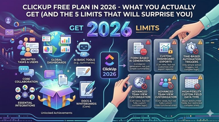 ClickUp Free Plan in 2026 - What You Actually Get (And the 5 Limits ...